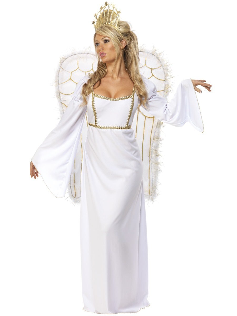 Deluxe Adult Angel Costume with Crown & Wings | Fancy That Costumes ...